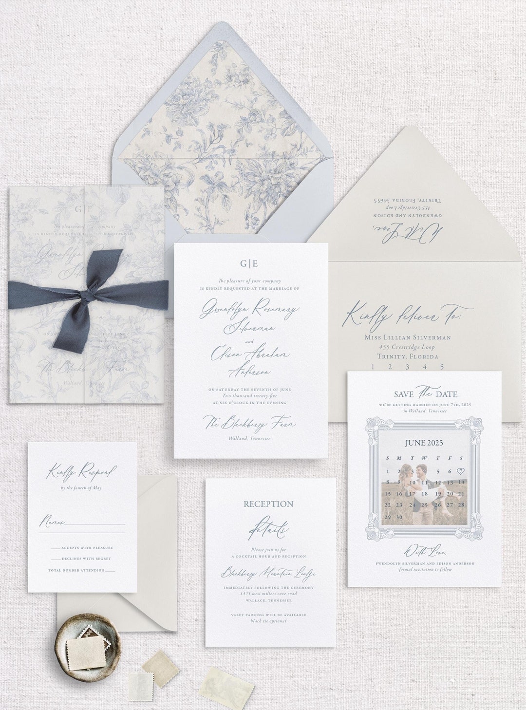 Gwendolyn | Timeless Wedding Invitation, Classic Wedding Invitation ...
