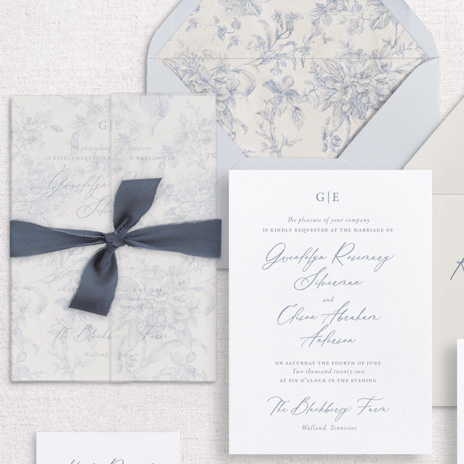 Gwendolyn | Timeless Wedding Invitation, Classic Wedding Invitation ...