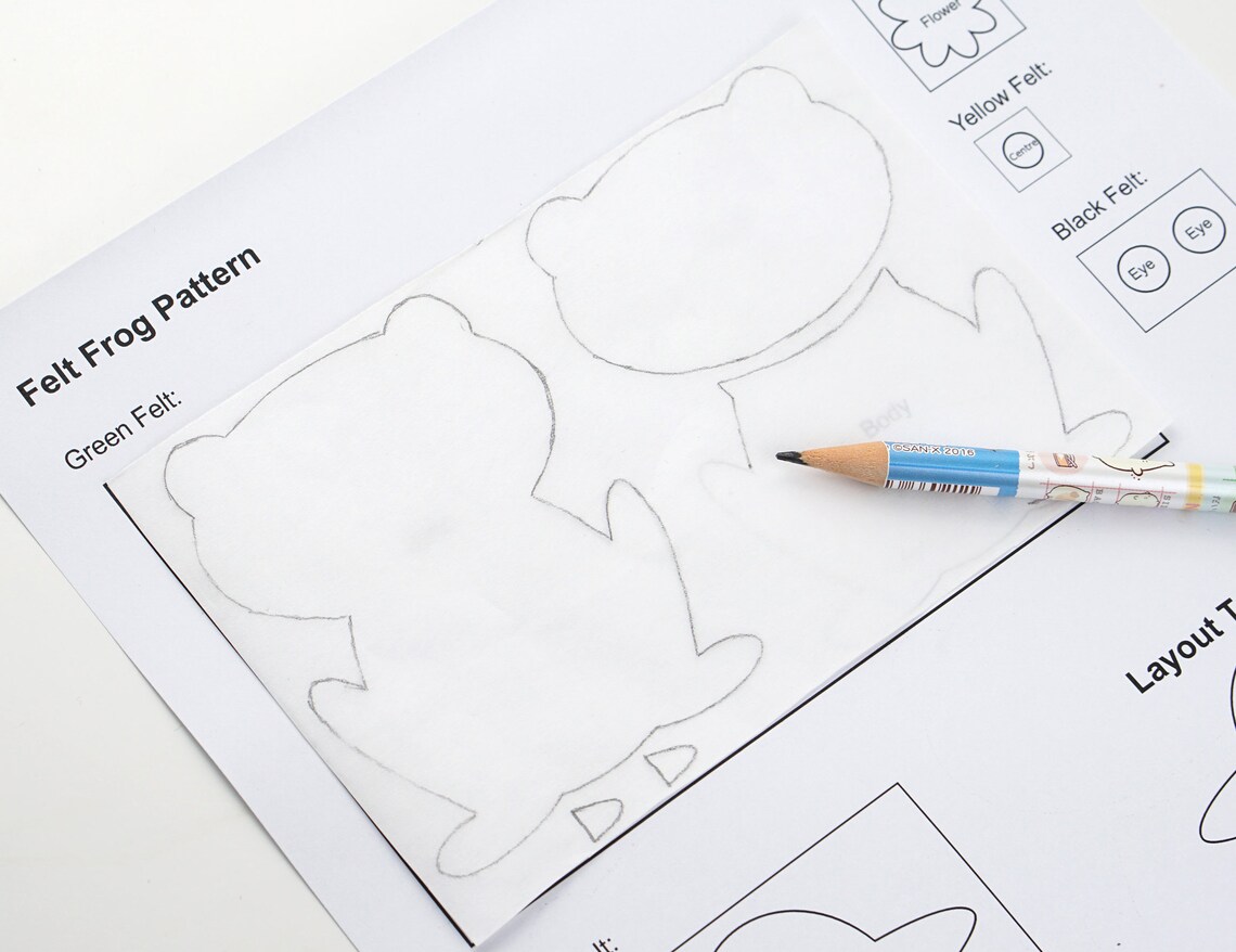 Cute Felt Frog Sewing Pattern With Full Instructions Instant PDF ...