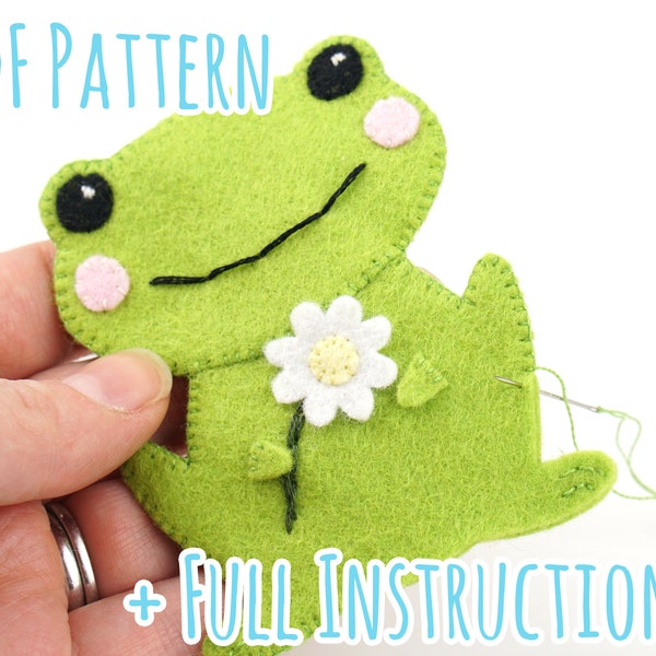 Felt Frog - Etsy