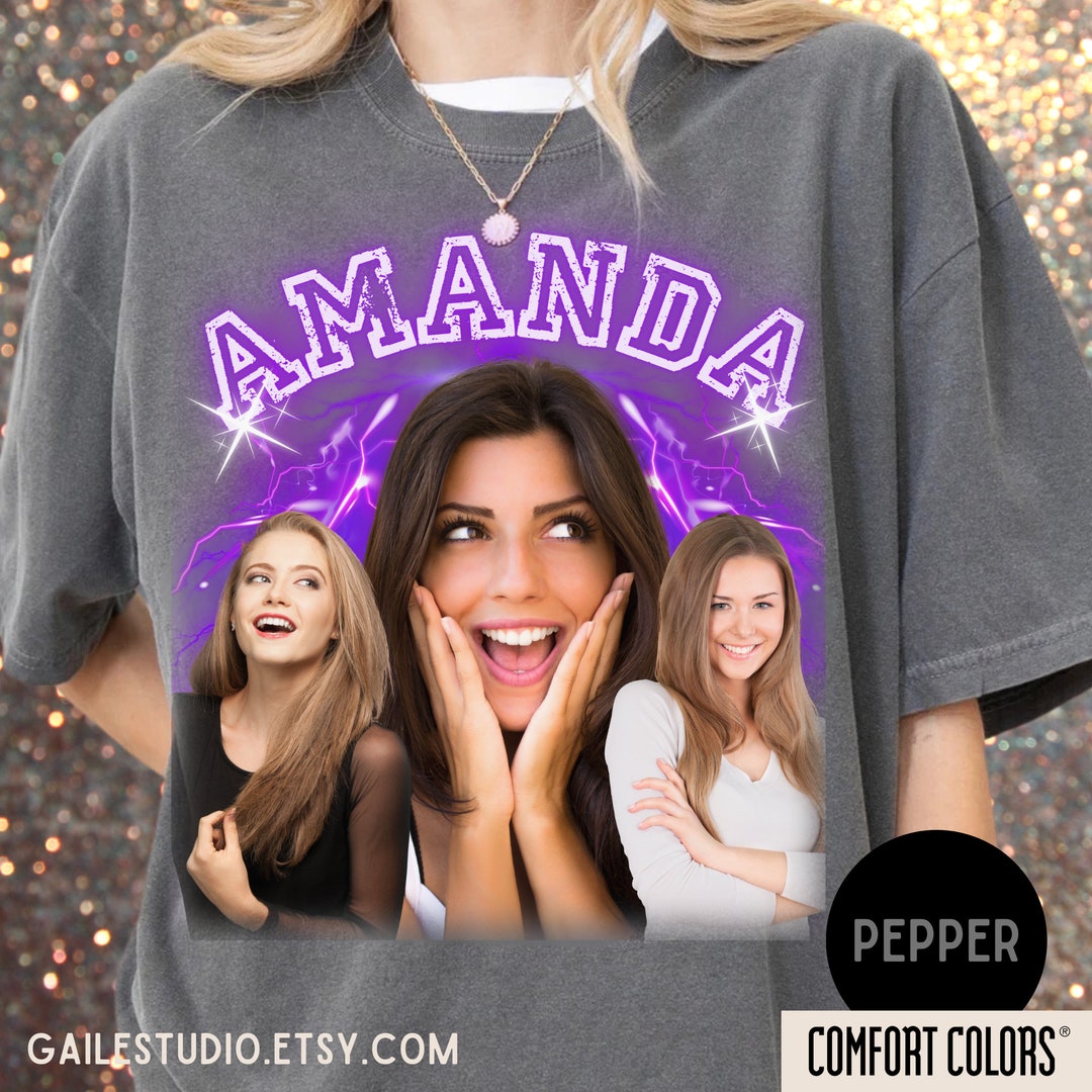 Custom Bootleg Rap Tee, Custom Photo Graphic Tee, Custom Photo Shirt ...