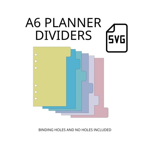 Letter Side Tab Dividers-8 Tabs SVG Planning Clipart Cut - Etsy
