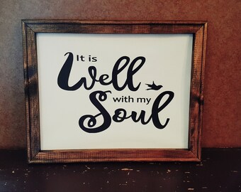 It is well sign | Etsy