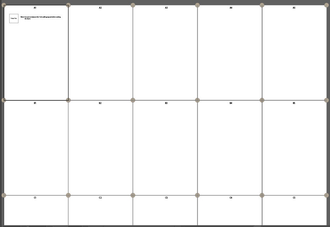 Illustration Digital Sewing Pattern Template A4 Template for Print AI ...