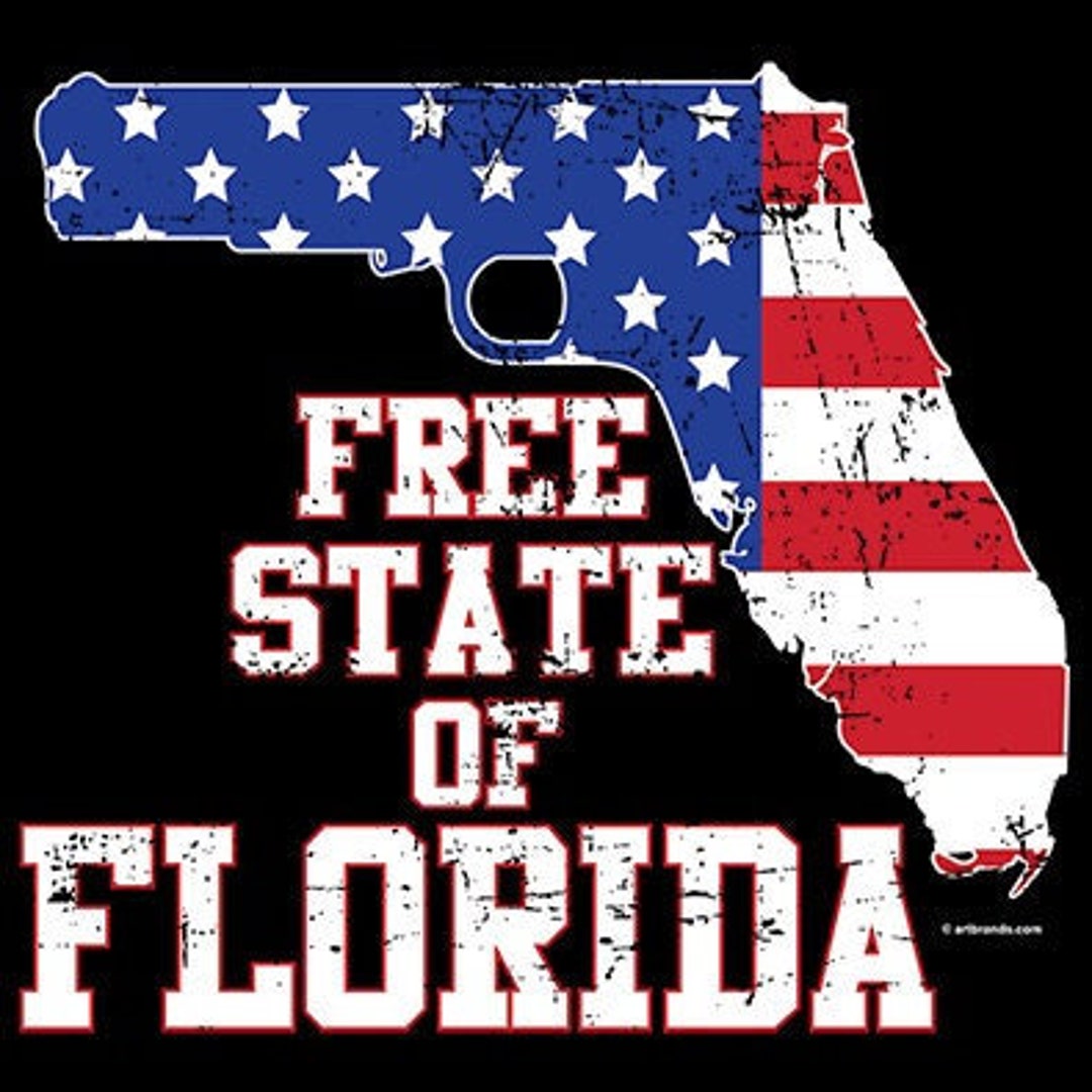 Free State of Florida Gun Flag Shirt - Etsy