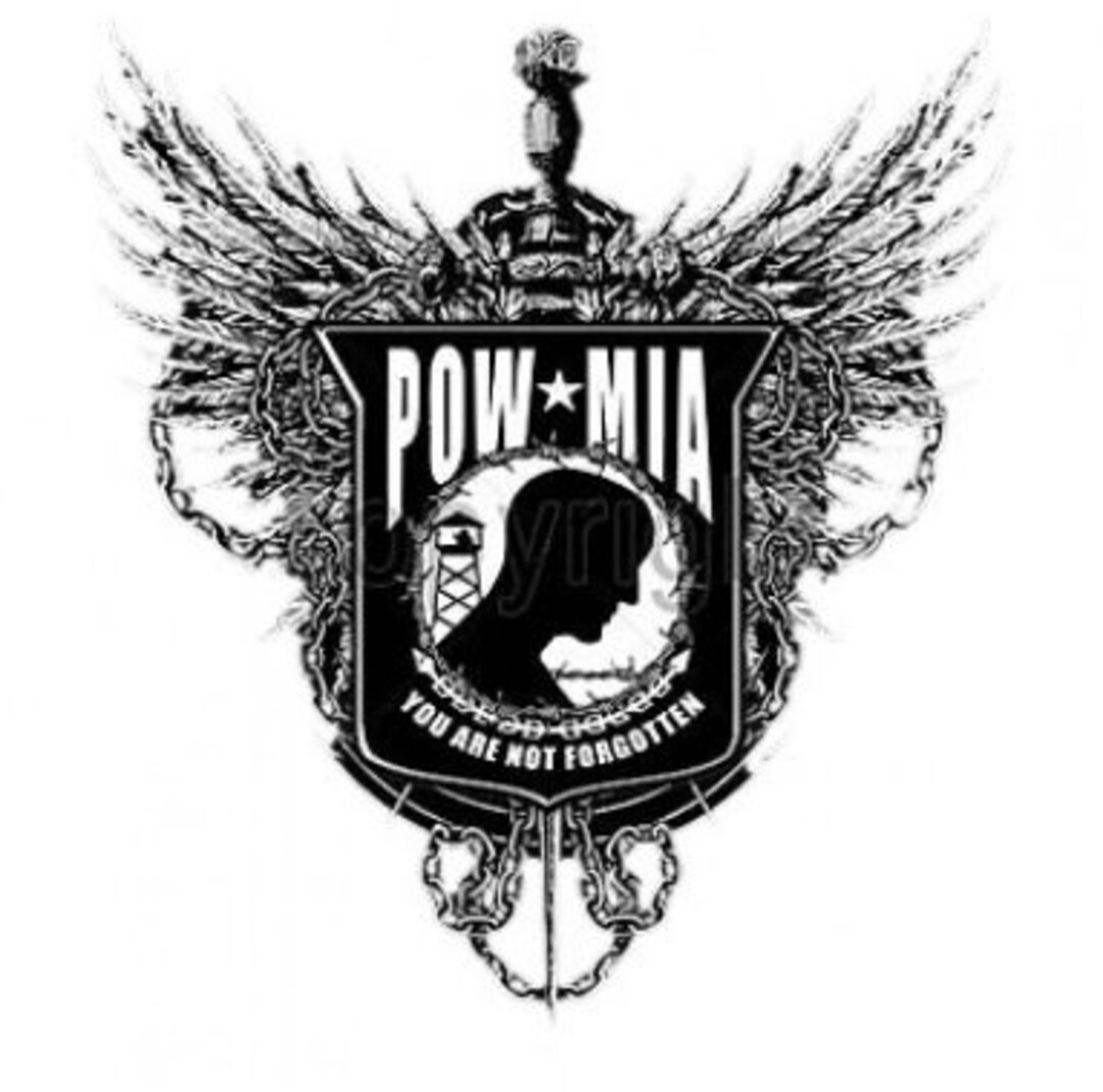 POW MIA Shield Wings Camisa - Etsy España