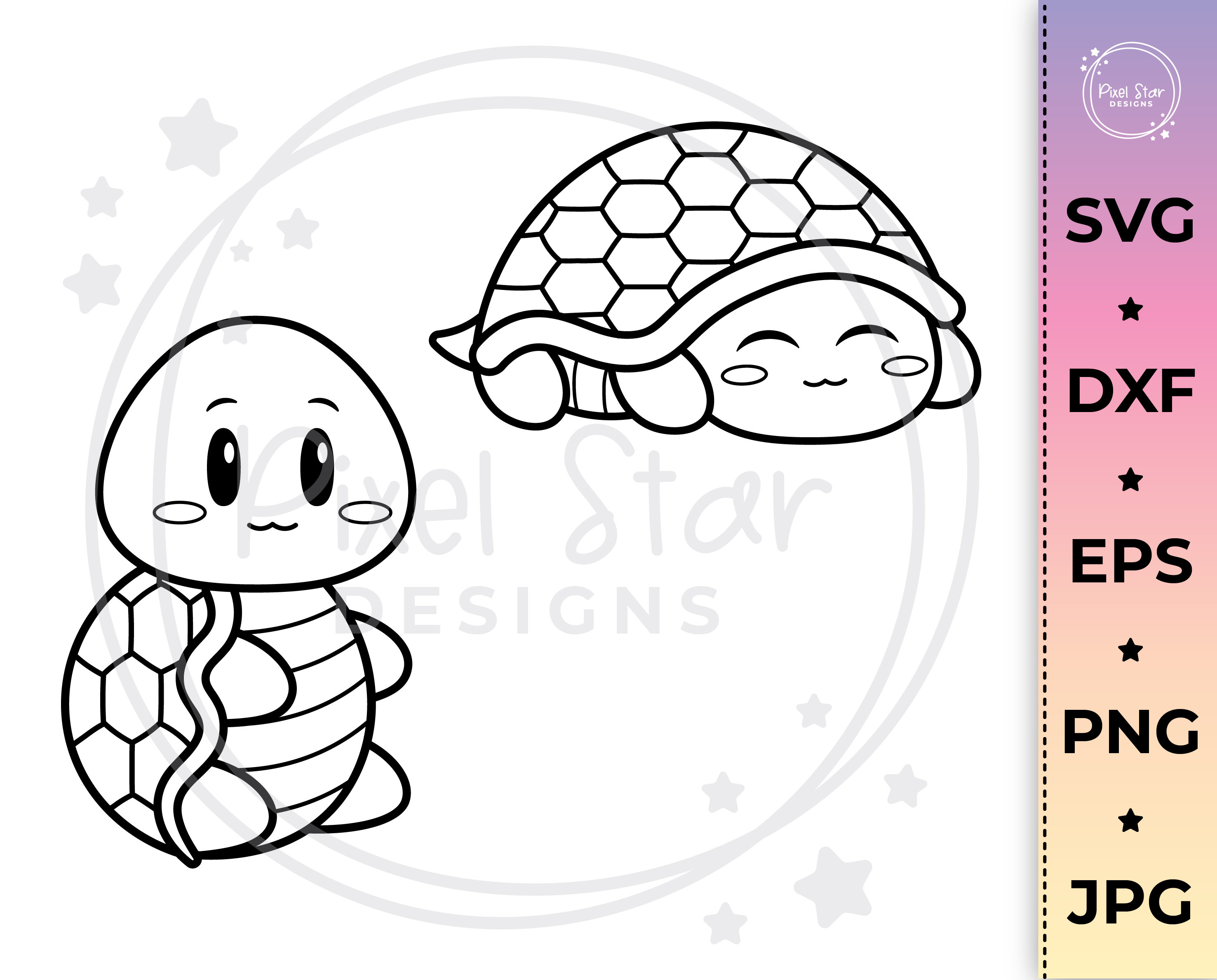 Baby Turtle Drawing Outline