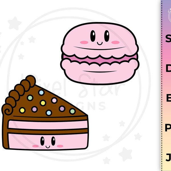 Macaron Graphics - Etsy