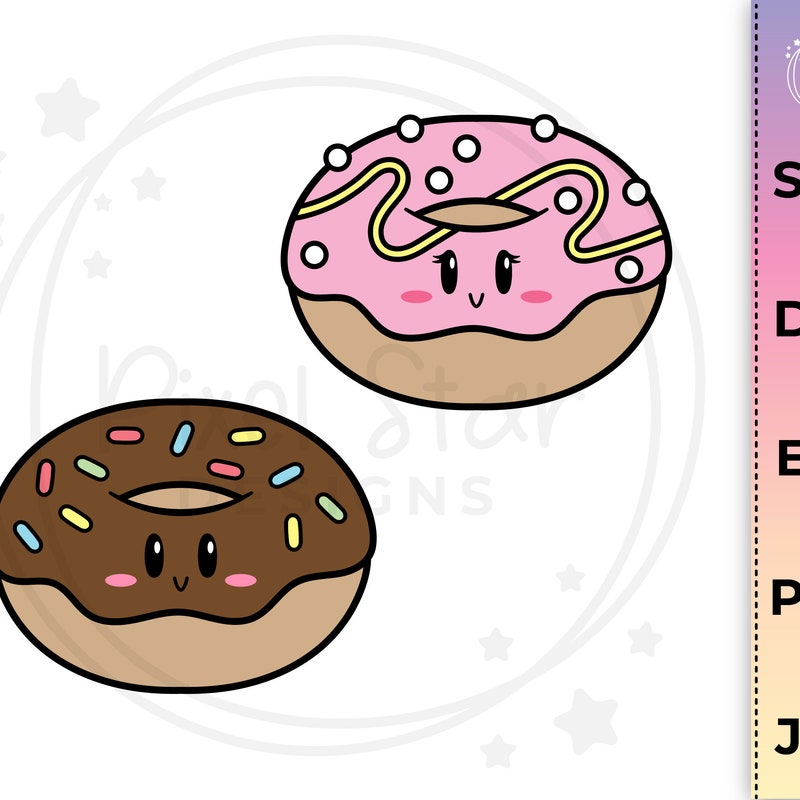 Kawaii Donut - Etsy