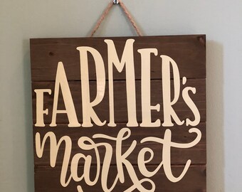 Farmers market sign | Etsy