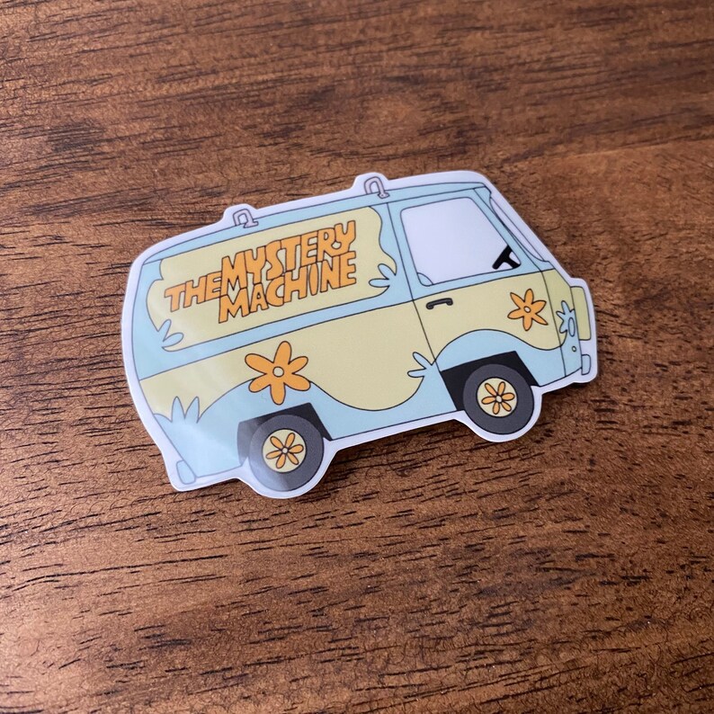 Mystery Machine Van Scooby-doo Glossy Sticker Die Cut - Etsy