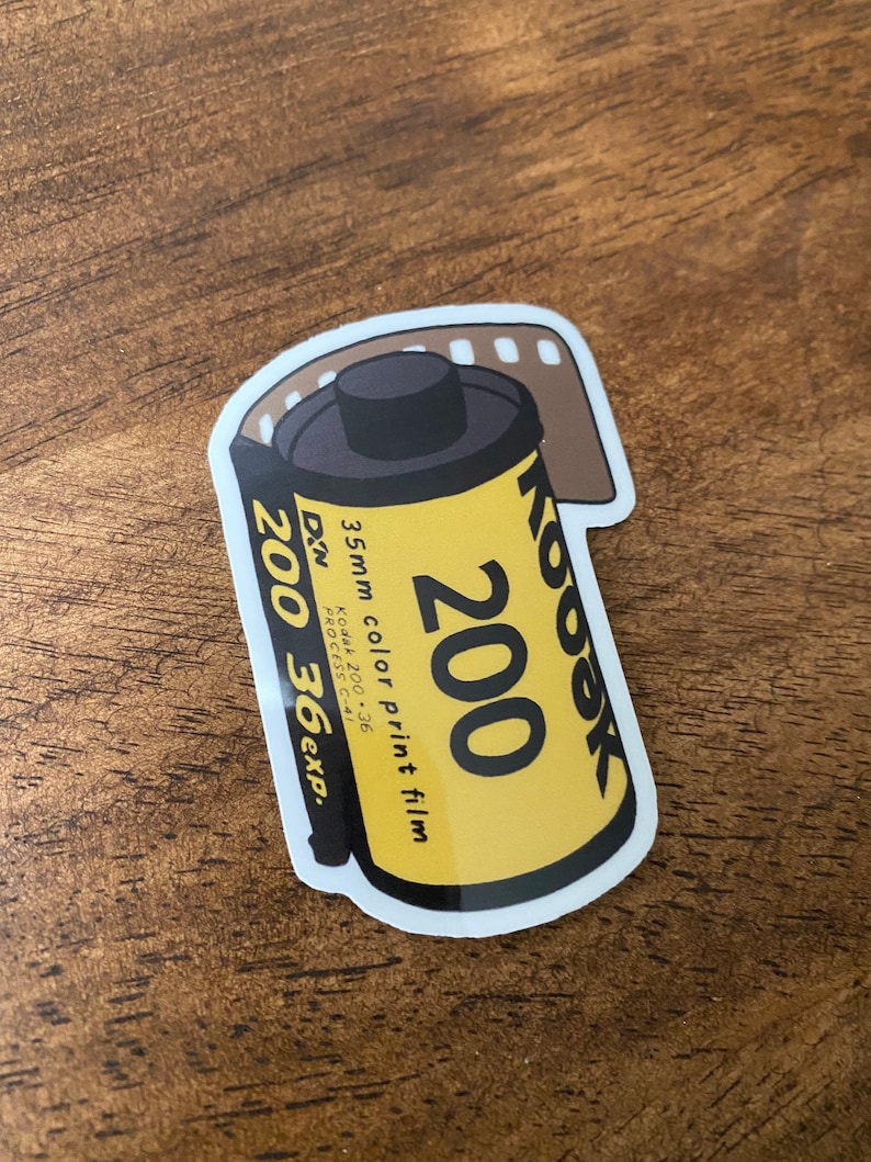 35mm Roll of Film Glossy Sticker Die Cut Sticker | Etsy