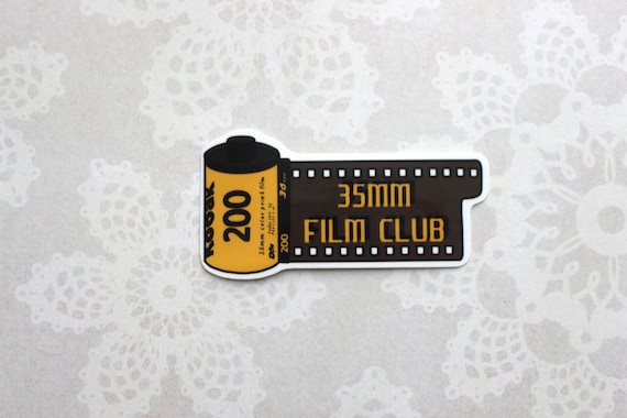 35mm Film Club With 35mm Roll of Film Glossy Sticker 35mm - Etsy