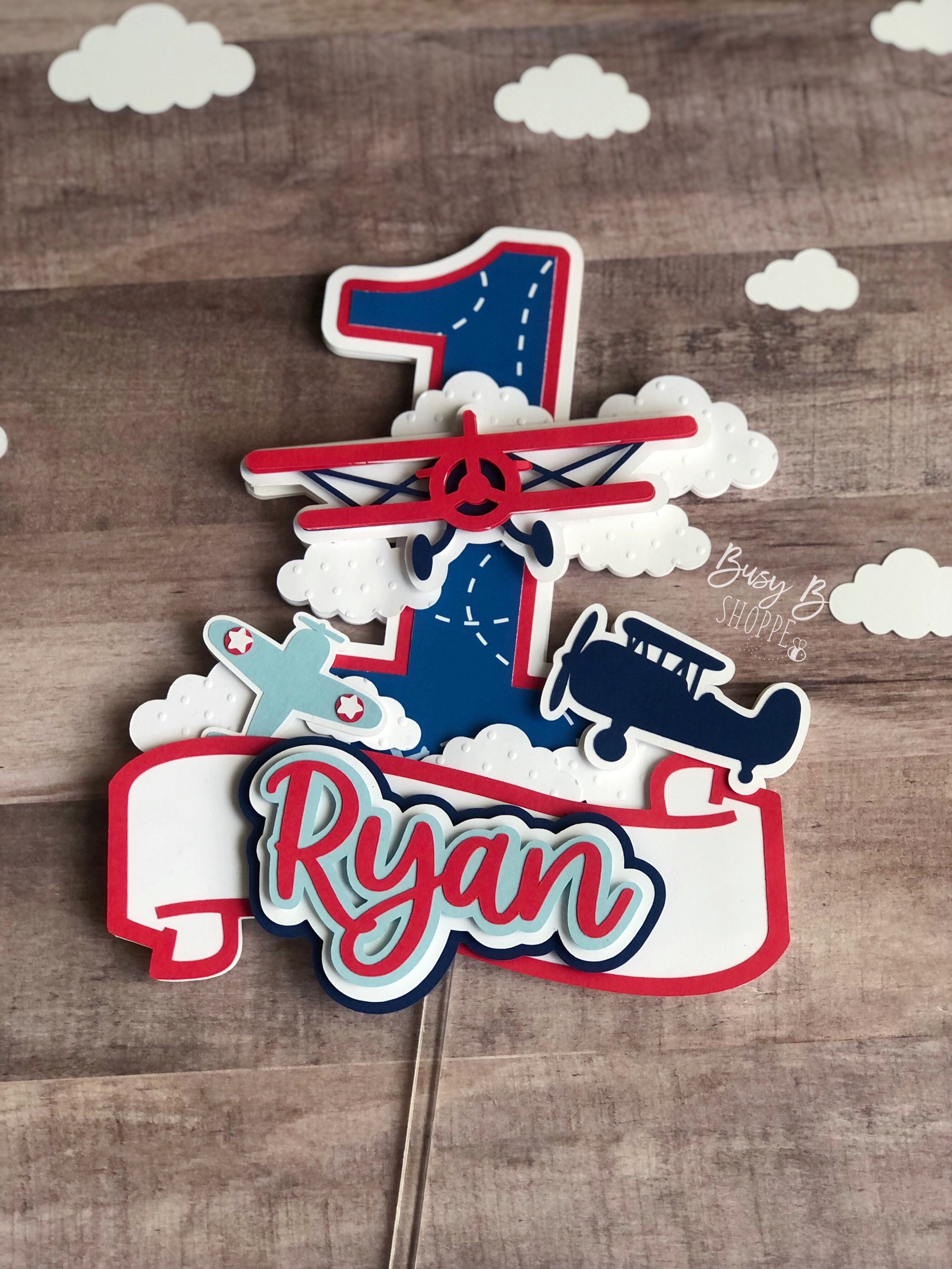 Airplane Cake Topper Vintage Airplane Cake Topper Airplane - Etsy