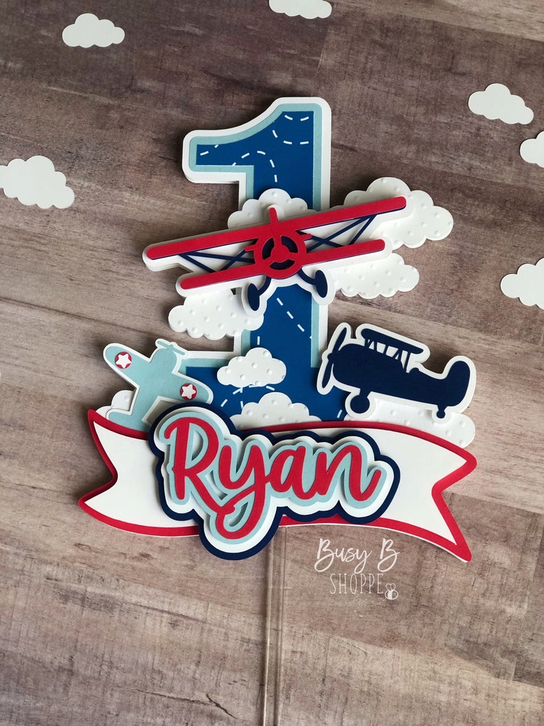 Airplane Cake Topper Vintage Airplane Cake Topper Airplane - Etsy