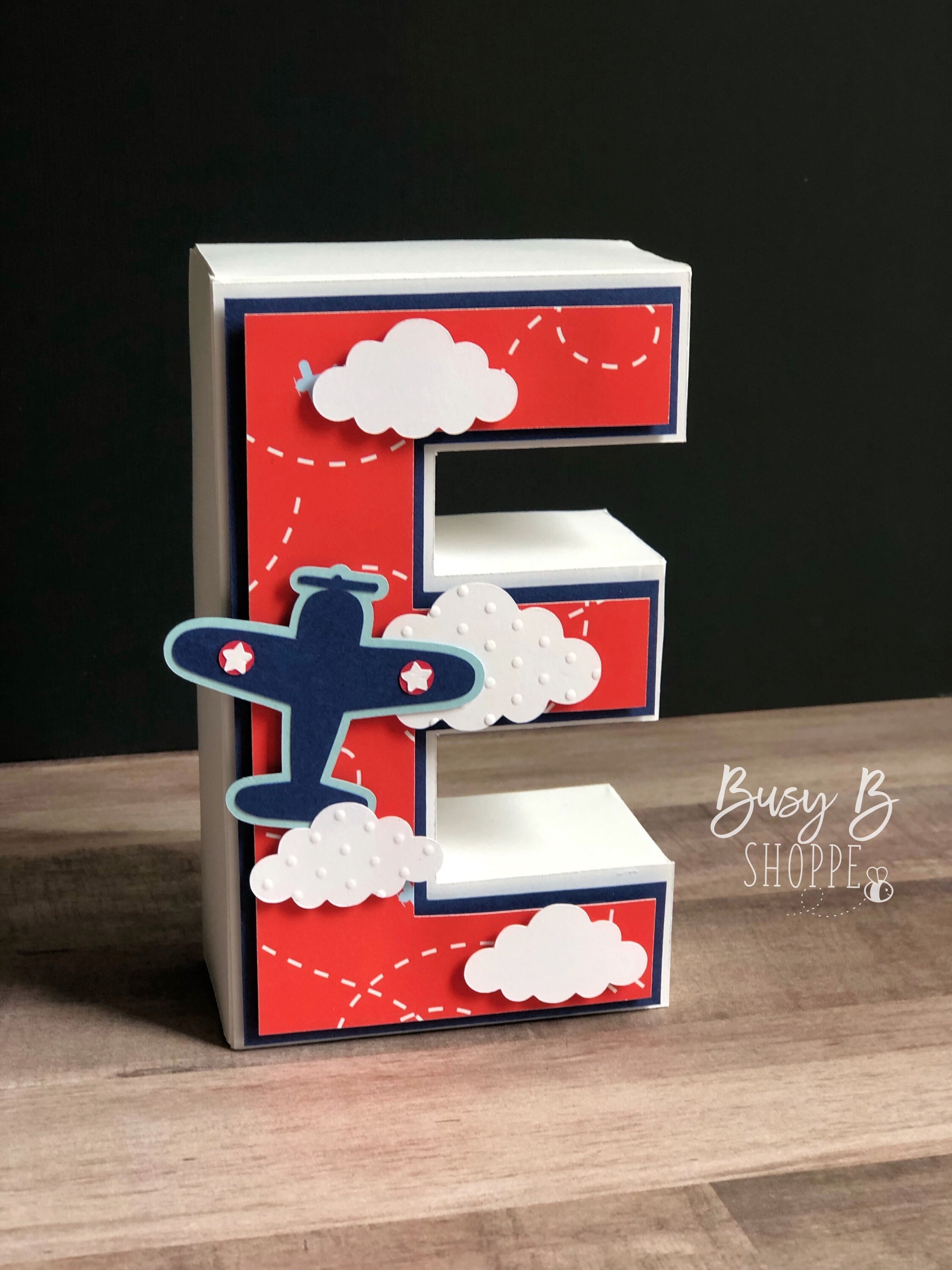 Airplane 3D Letters Vintage Airplane Birthday Airplane - Etsy