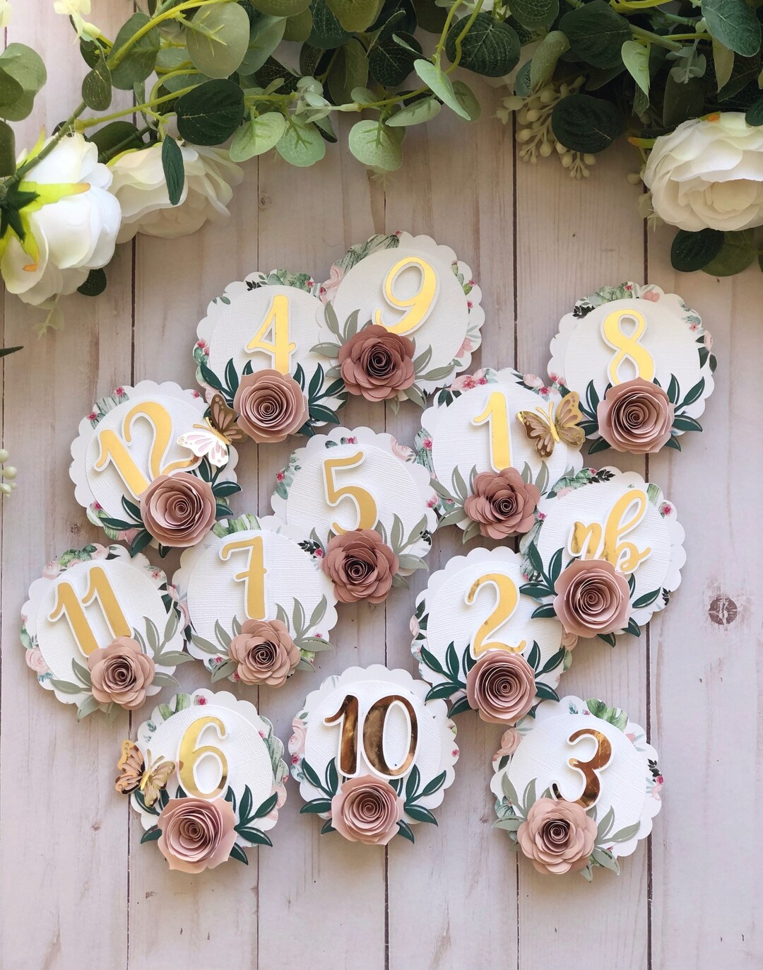 Boho Theme Monthly Milestone Banner | Photo Banner | Milestone Photo ...
