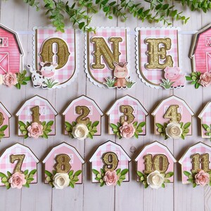 Pink Barn Monthly Photo Banner | Farm Photo Banner | Farm Milestone ...