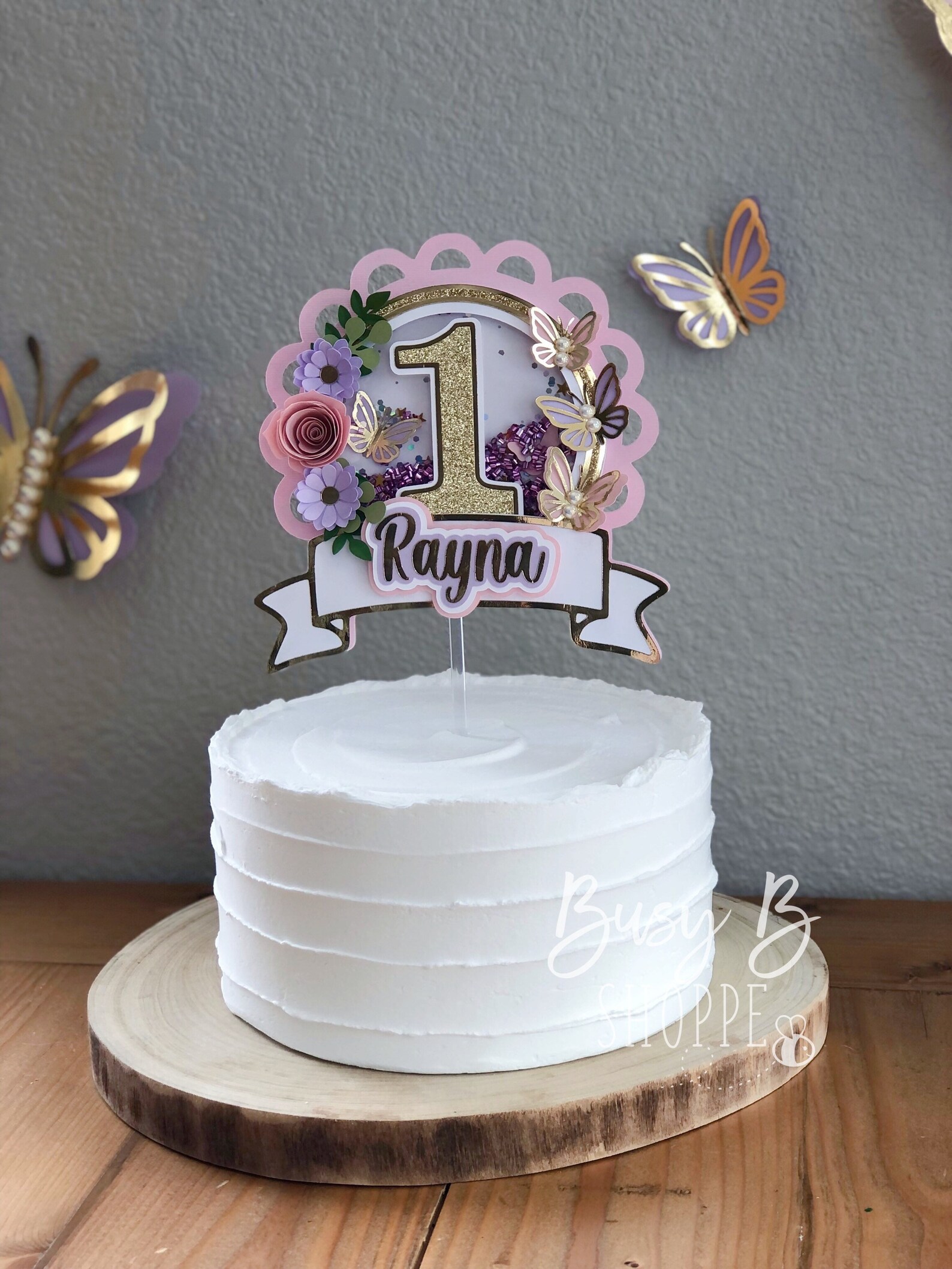 Butterfly Cake Topper 1st Birthday Cake Topper Butterfly | Etsy