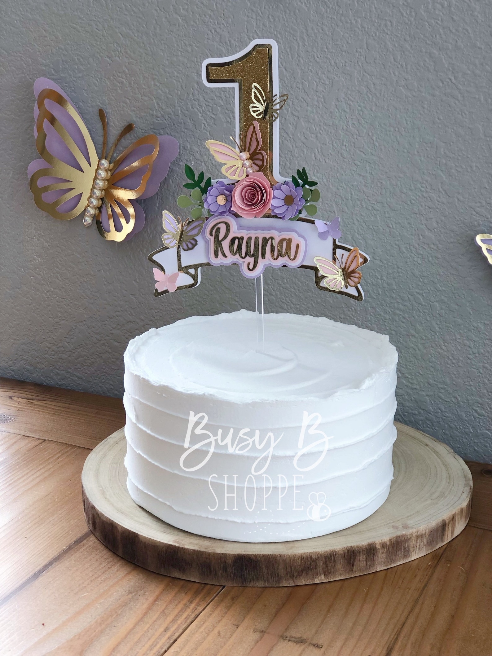 Butterfly Cake Topper 1st Birthday Cake Topper Butterfly | Etsy