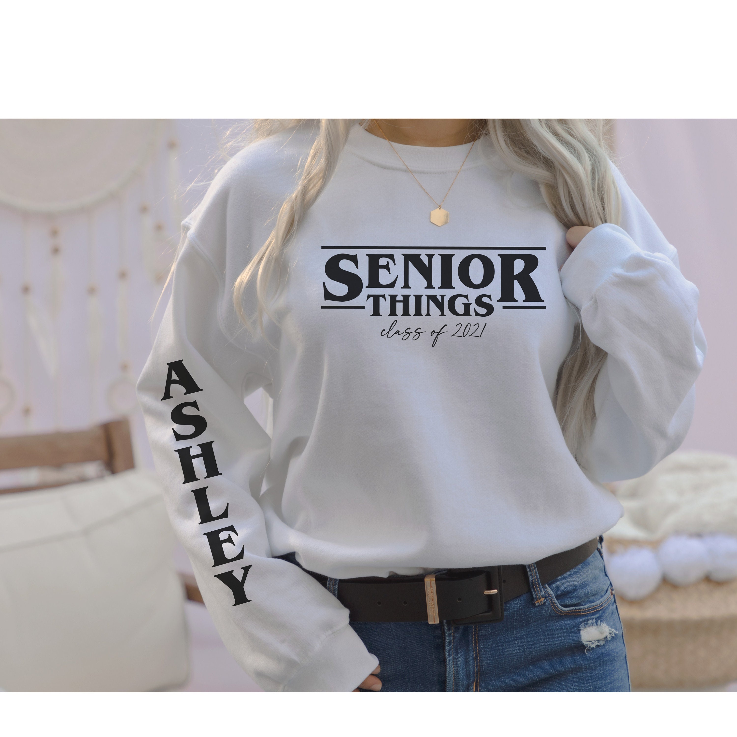 Personalized Senior Sweatshirt Senior Things Class of 2021 | Etsy
