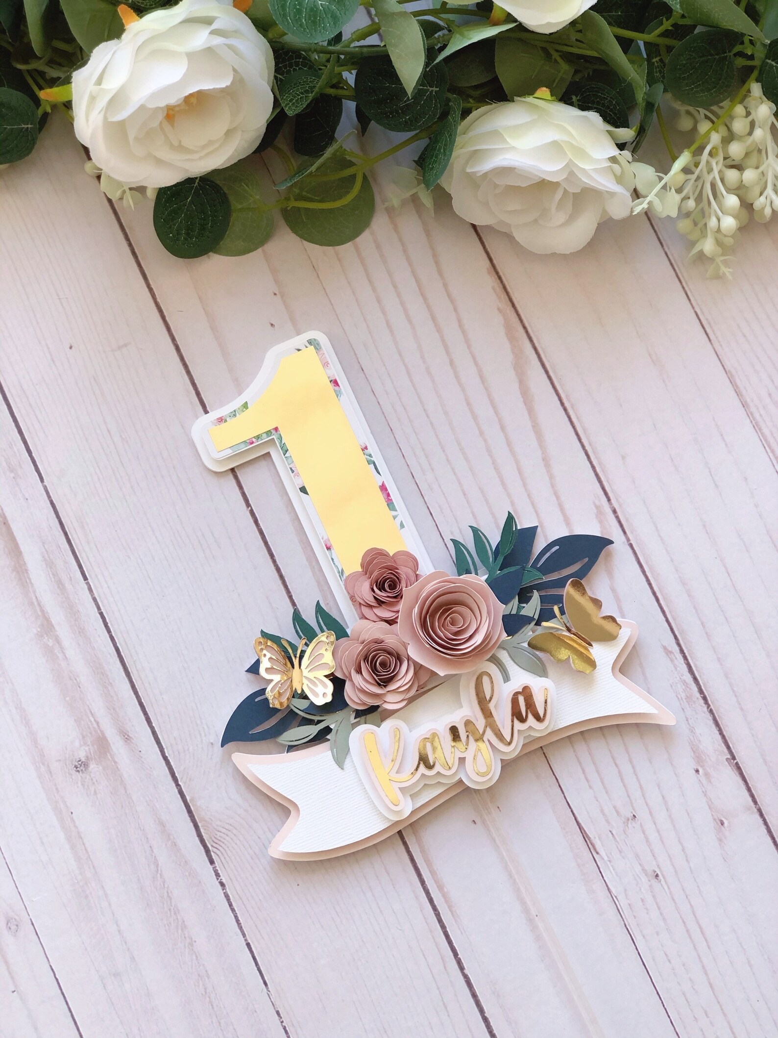 Boho Theme Cake Topper | First Birthday Cake Topper | 1st Birthday Cake ...