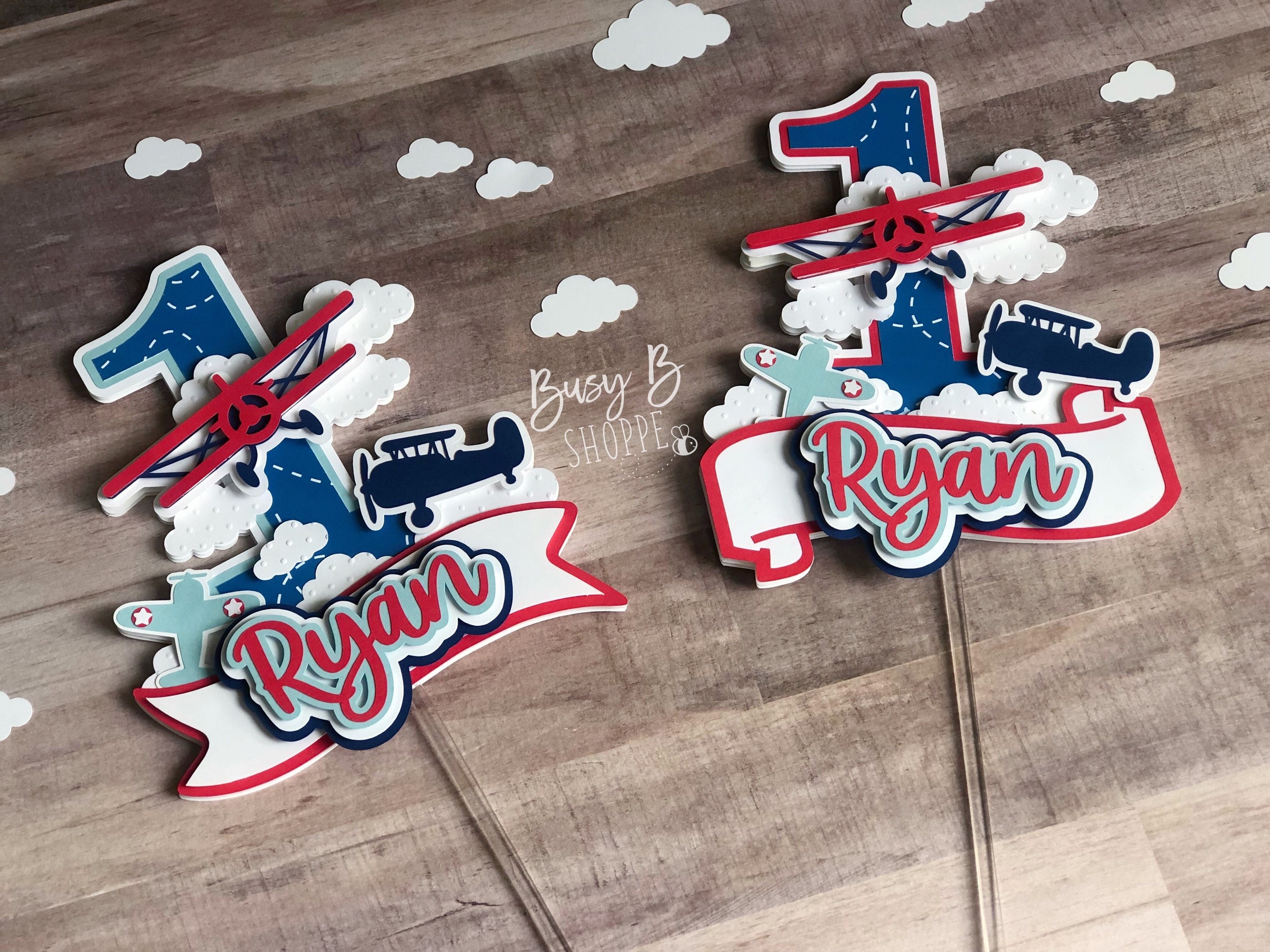 Airplane Cake Topper Vintage Airplane Cake Topper Airplane - Etsy