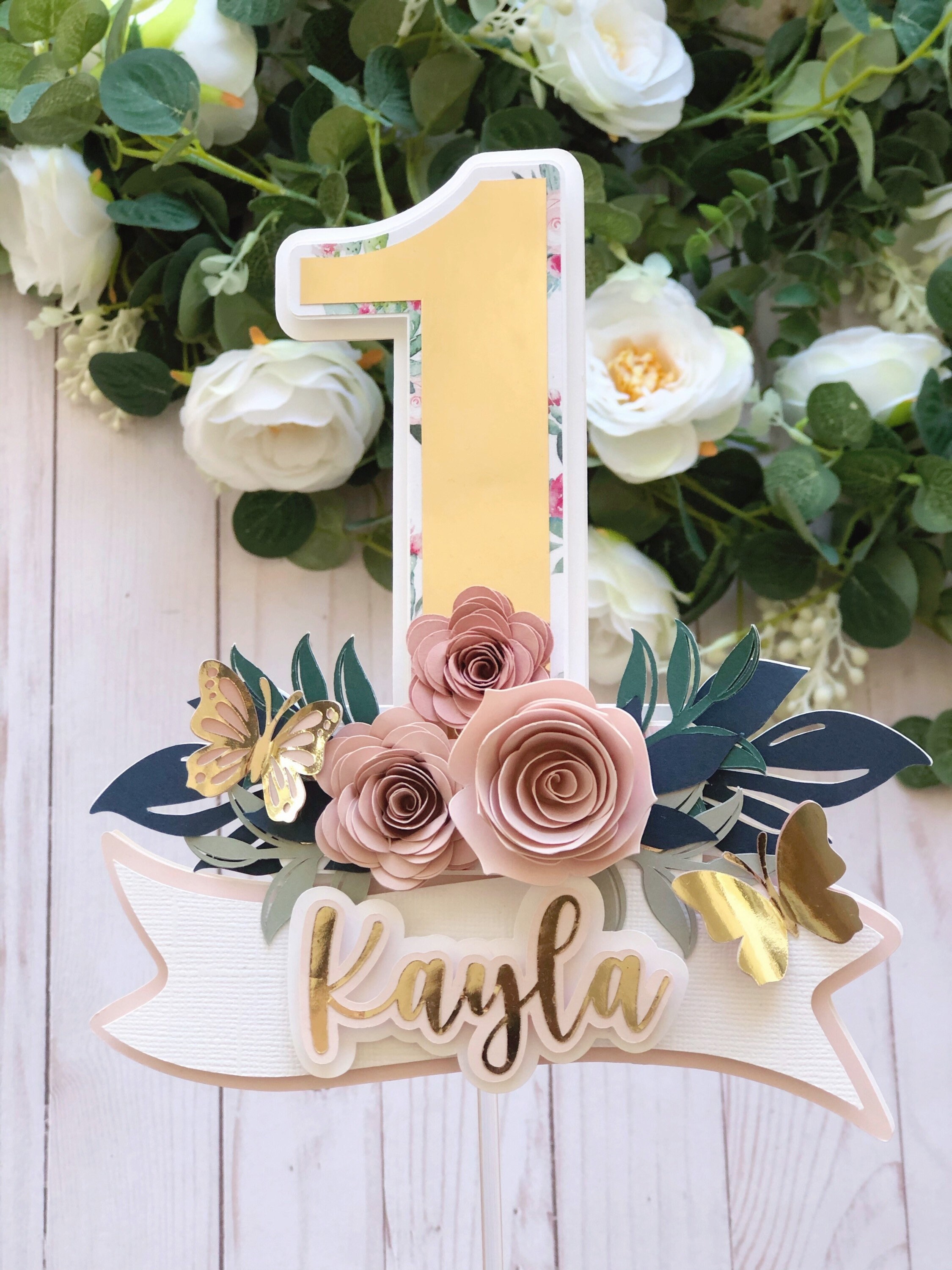 Boho Theme Cake Topper | First Birthday Cake Topper | 1st Birthday Cake ...