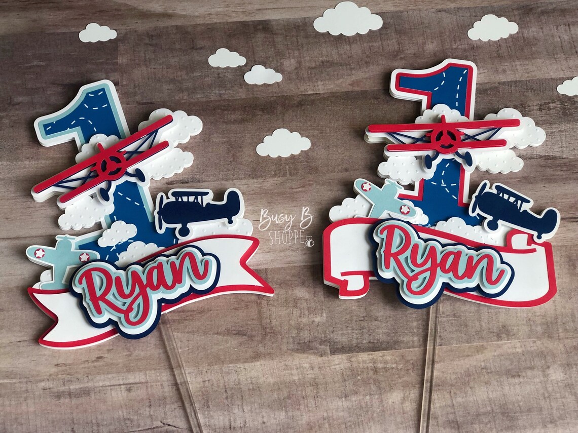 Airplane Cake Topper Vintage Airplane Cake Topper Airplane - Etsy