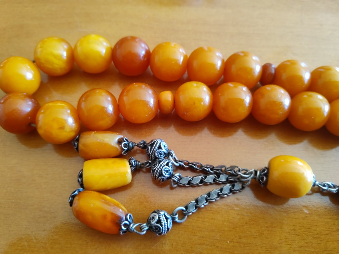 The Kahraman Amber Tesbih Worry Prayer Beads!!! This is One Piece in ...