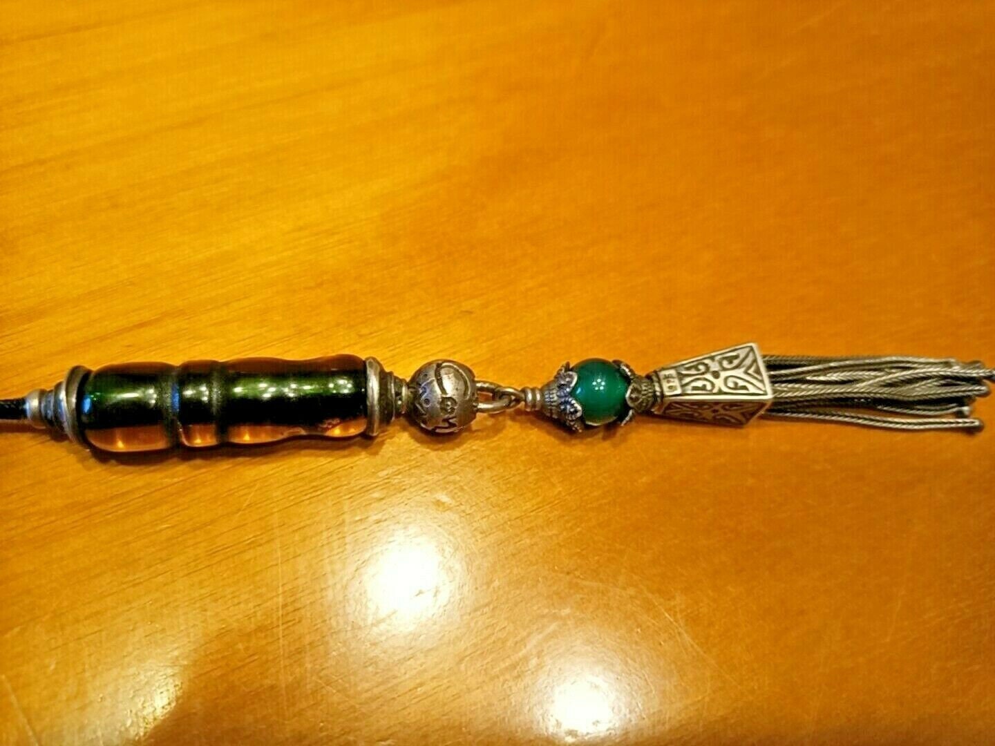 Green Misteka Faturan Bakelite German Amber Worry Prayer Beads Tesbih ...