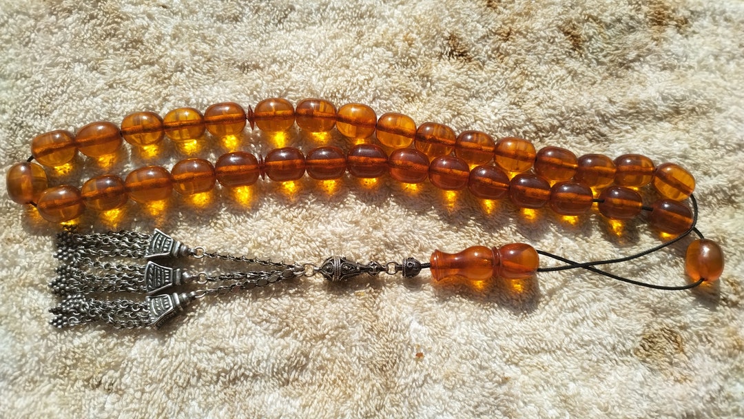 Rare Old Orange Brown Red Faturan Beads Tesbih Komboloi - Etsy