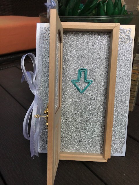 3D Door Card With Place for Gift Card When Opening Door Handmade Pop up ...