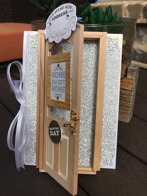 3D Door Card With Place for Gift Card When Opening Door Handmade Pop up ...