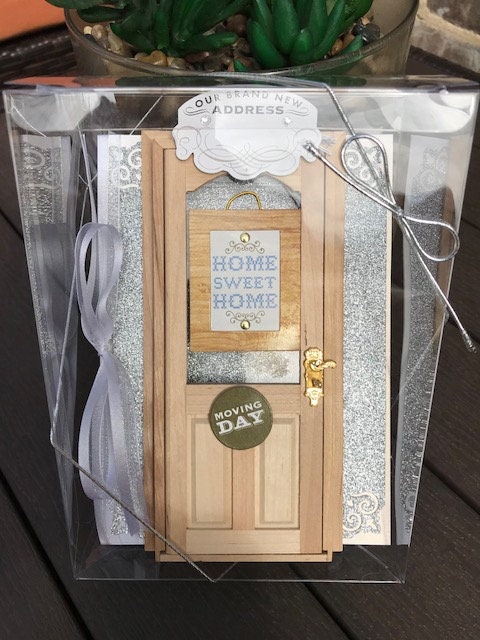3D Door Card With Place for Gift Card When Opening Door Handmade Pop up ...