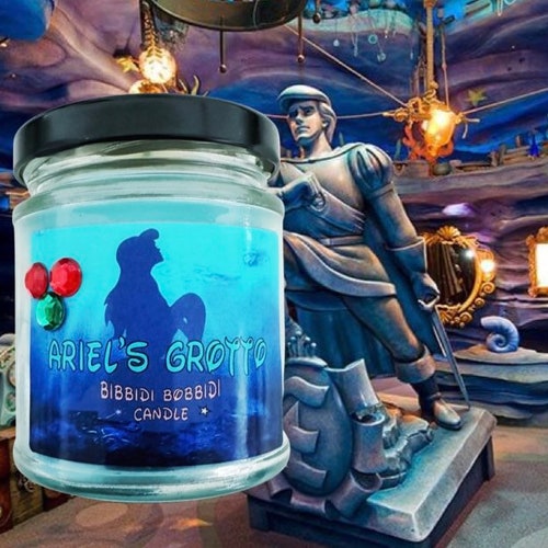 Ariels Grotto 8 Oz Glass Candle Jar Disney Inspired Candle - Etsy