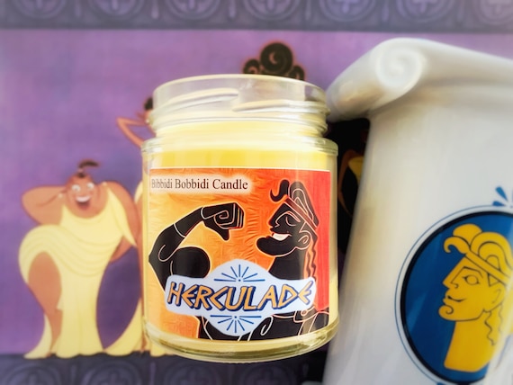 Herculade 8 Oz Glass Candle Jar Disney Inspired Candle - Etsy