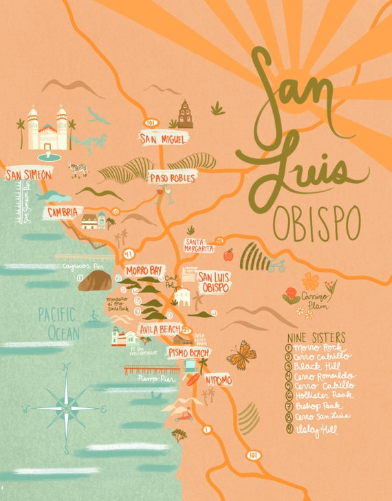 San Luis Obispo Location Map