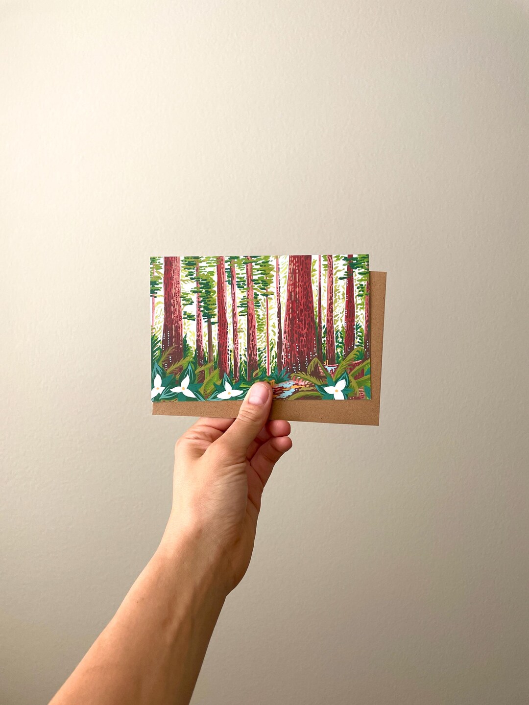 Redwood Tree Blank Card || California Redwoods State Tree Armstrong ...