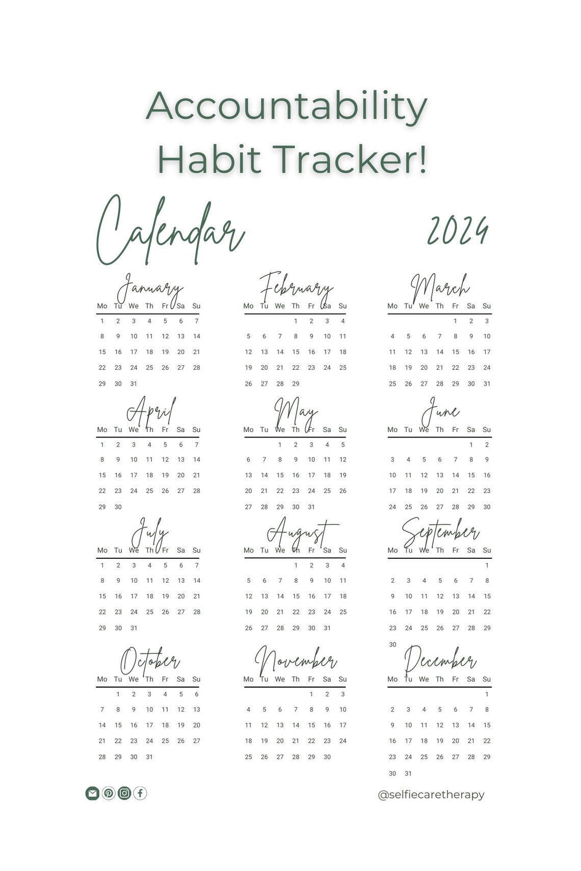 Accountability Workbook Self-therapy Self-care Emotional Healing ...