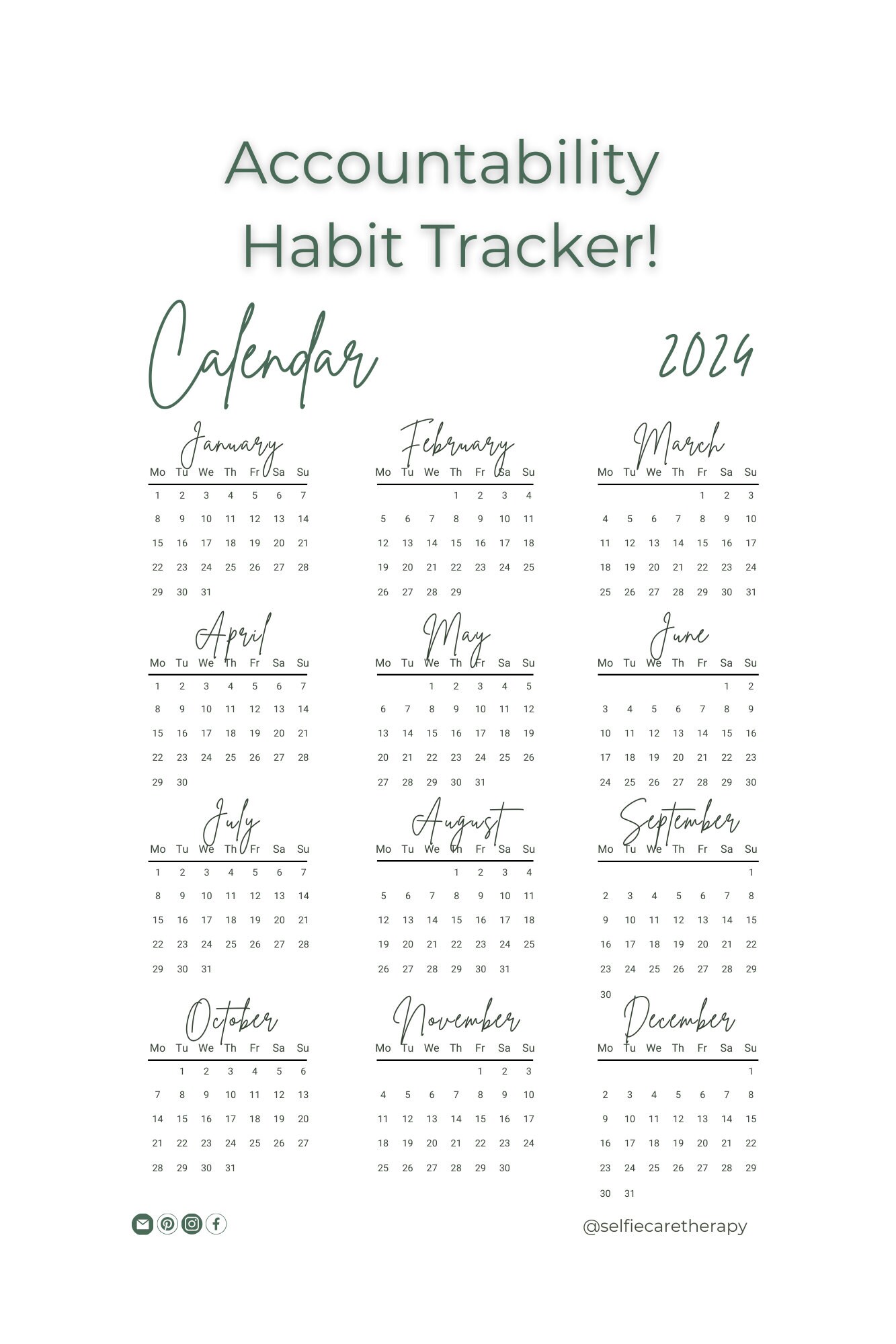 Accountability Workbook Self-therapy Self-care Emotional Healing ...