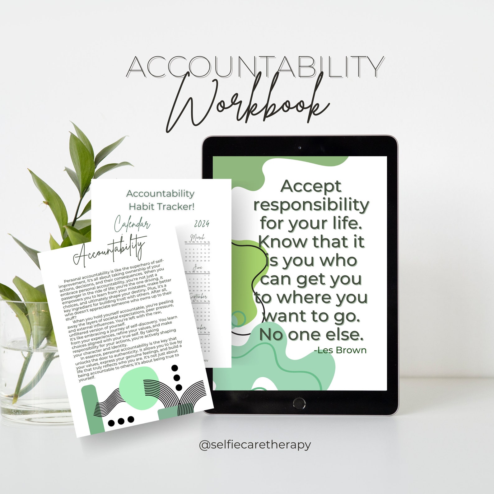Accountability Workbook Self-therapy Self-care Emotional Healing ...