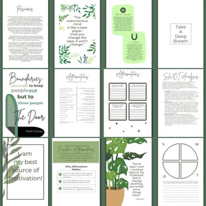 Guided Journal Bundle for Self-care Trauma Healing Accountability ...