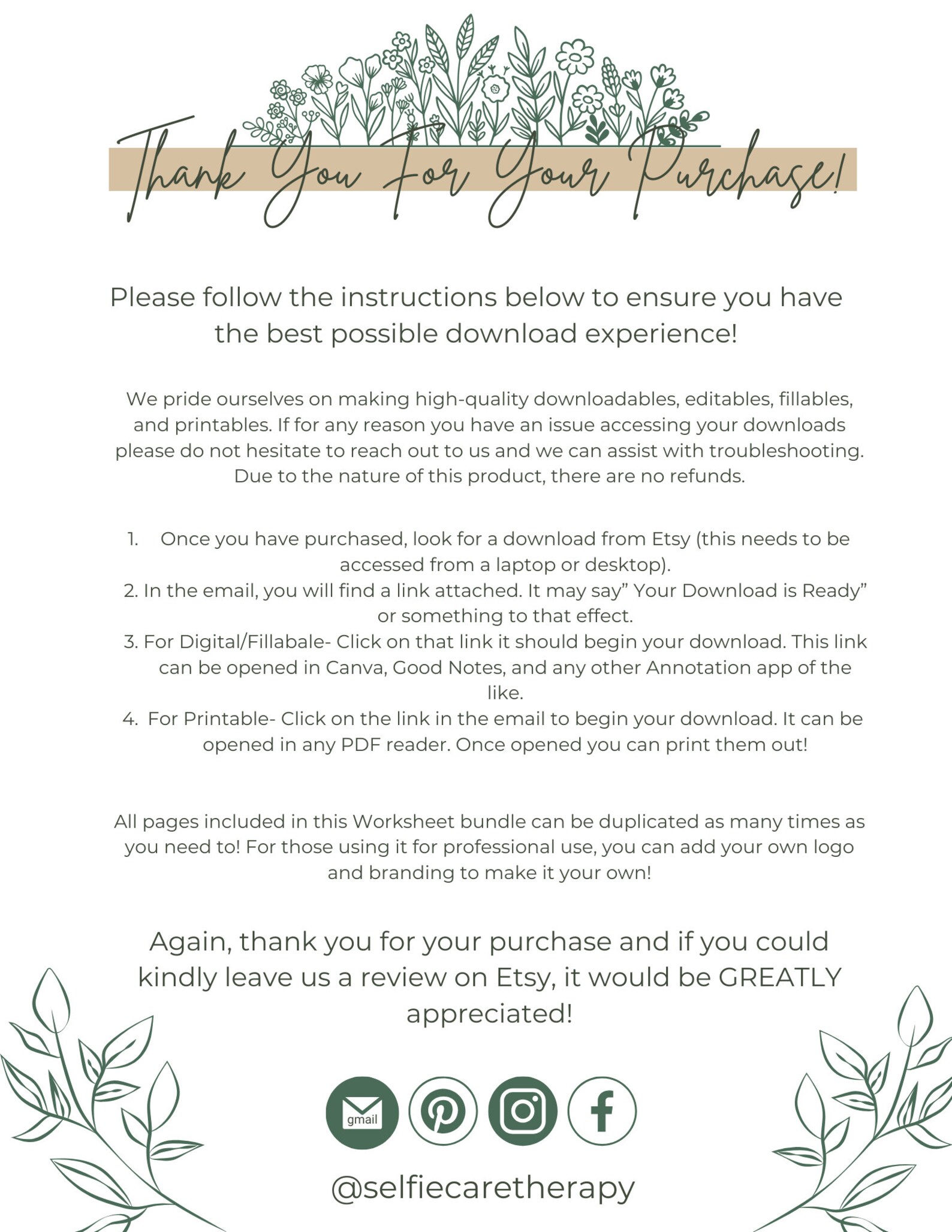 Accountability Workbook Self-therapy Self-care Emotional Healing ...