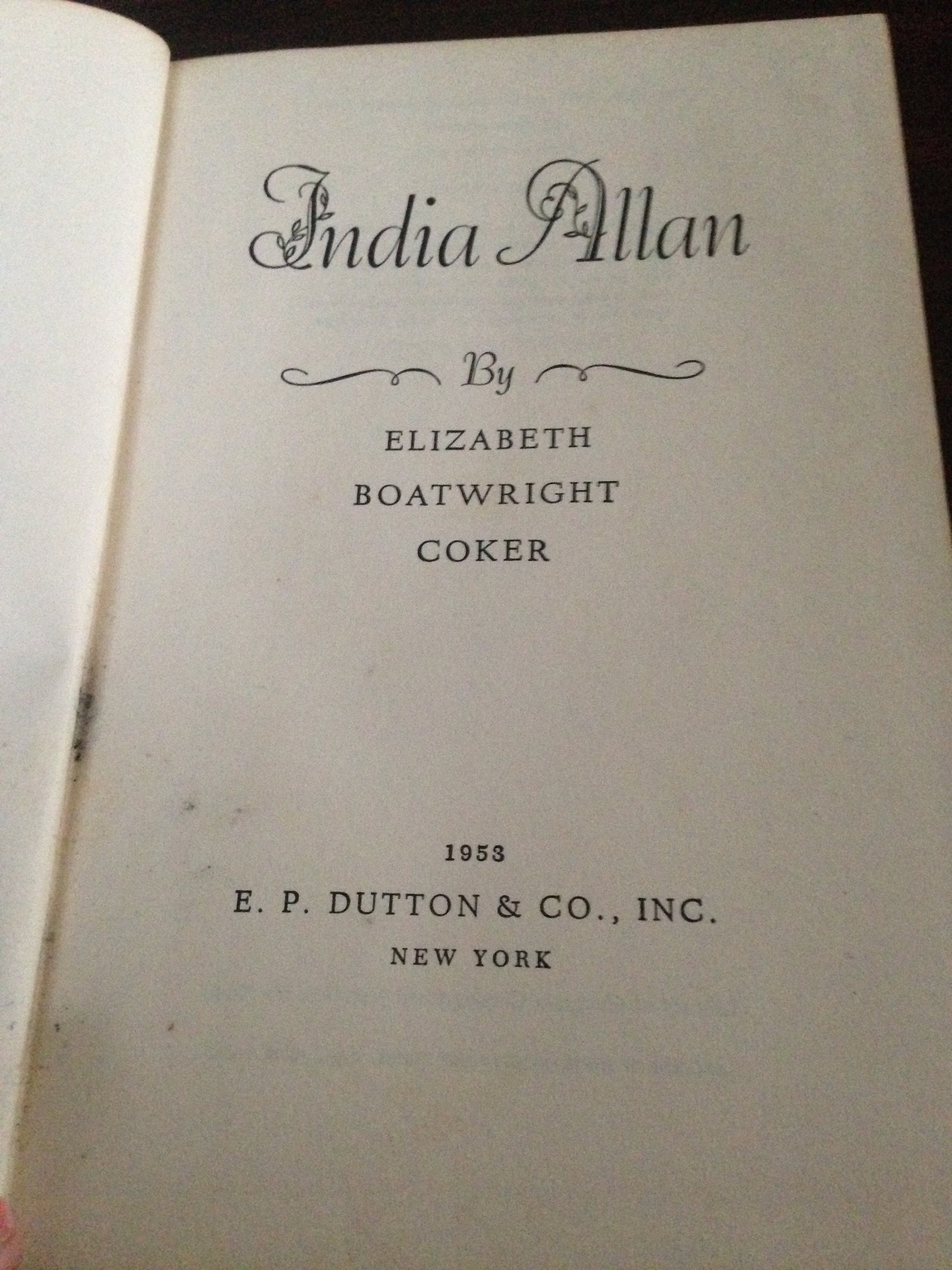 India Allan por Elizabeth Boatwright Coker - Etsy España