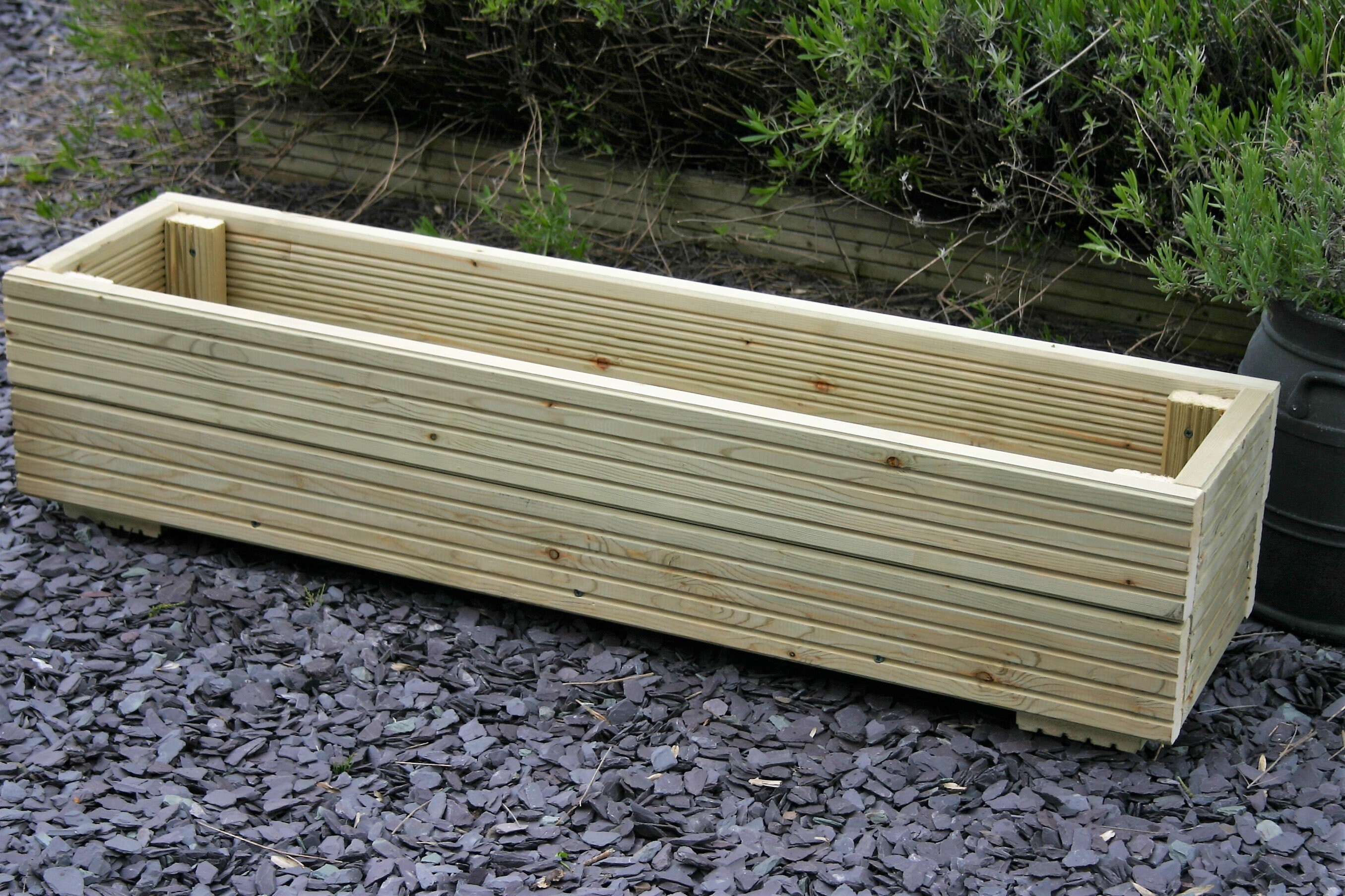 Large Wooden Garden Trough Patio Planter - Etsy UK
