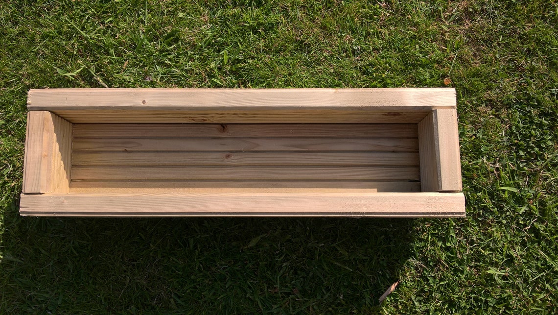 Wooden Garden Planter Trough Window Box Wood Decking Flower | Etsy UK