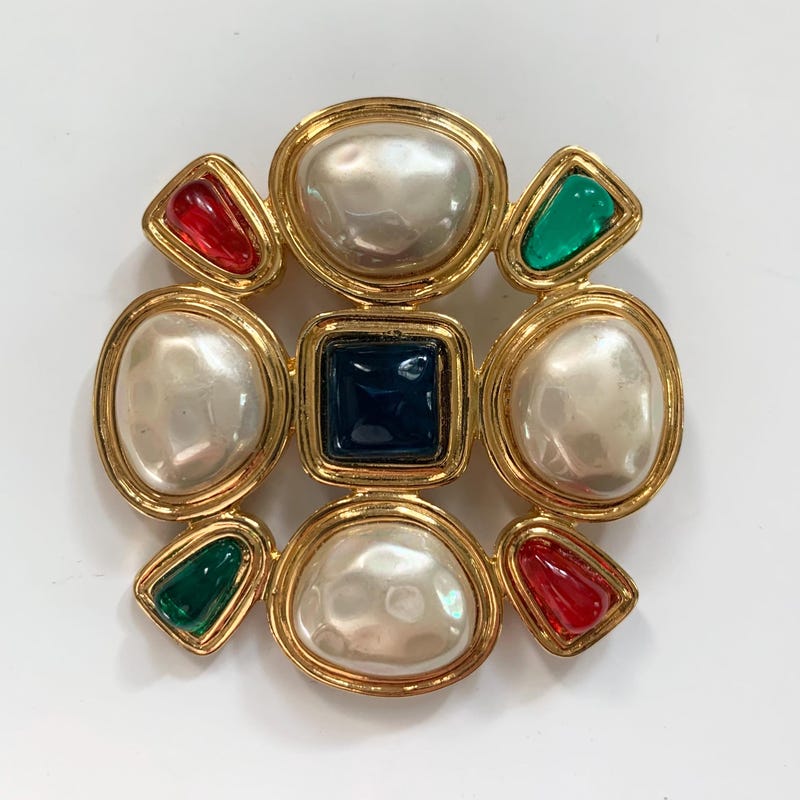 Gripoix Chanel Brooch - Etsy