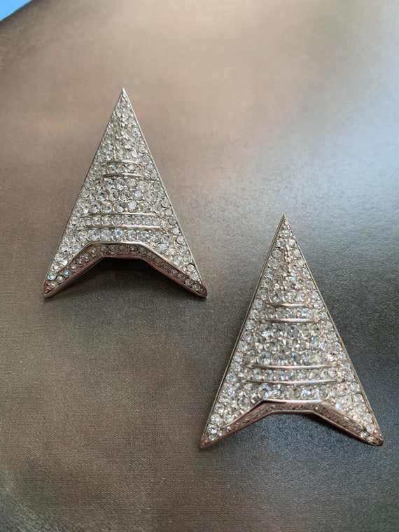 RARE Vintage Christian Dior Rhinestone And Silver Tri… - Gem