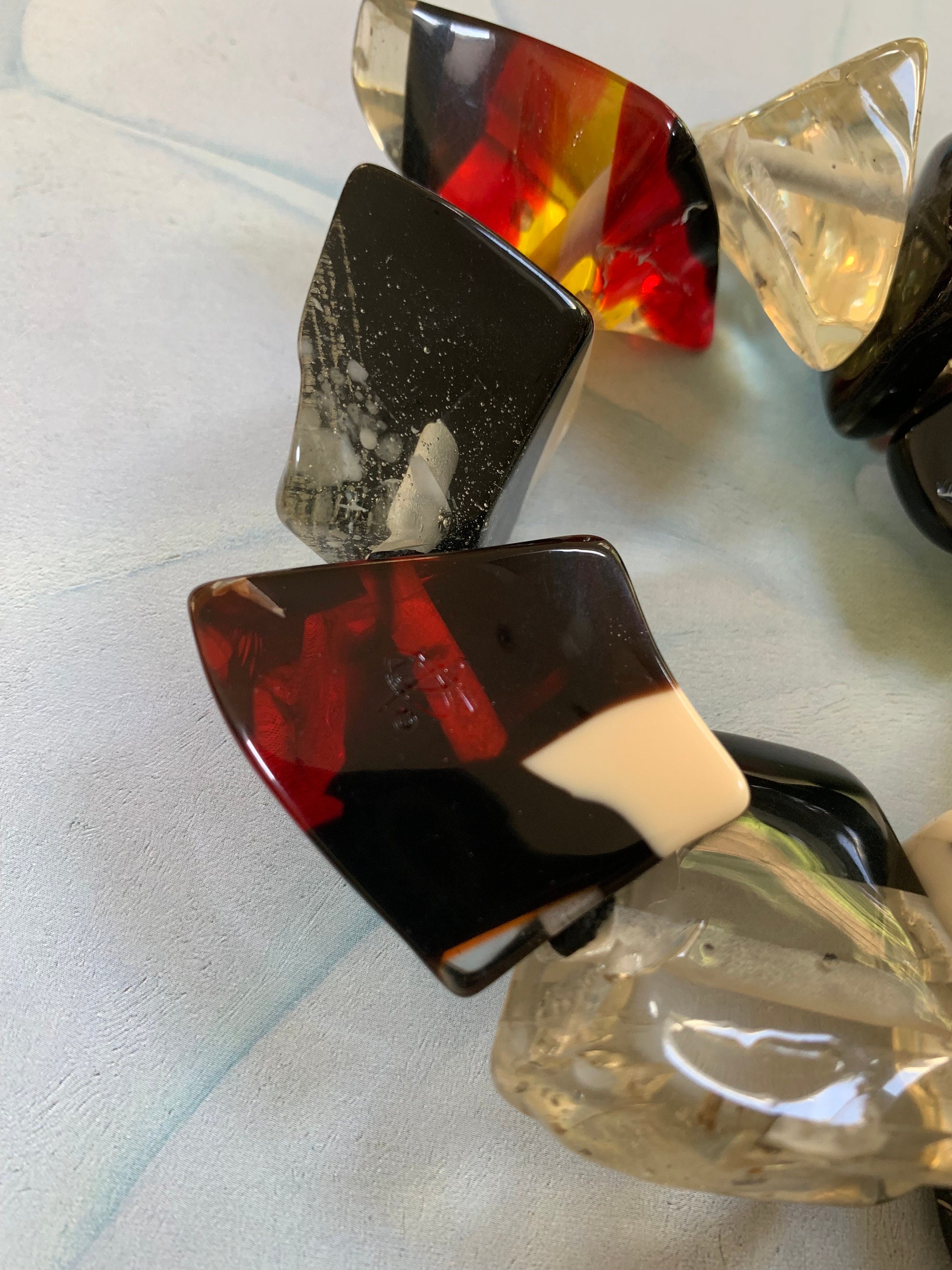 Vintage Sobral Bracelet Brazilian Designer in Paris Red Multicolor ...